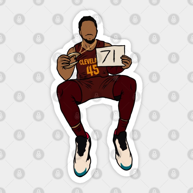 Donovan Mitchell 71 Points - Donovan Mitchell - Sticker | TeePublic
